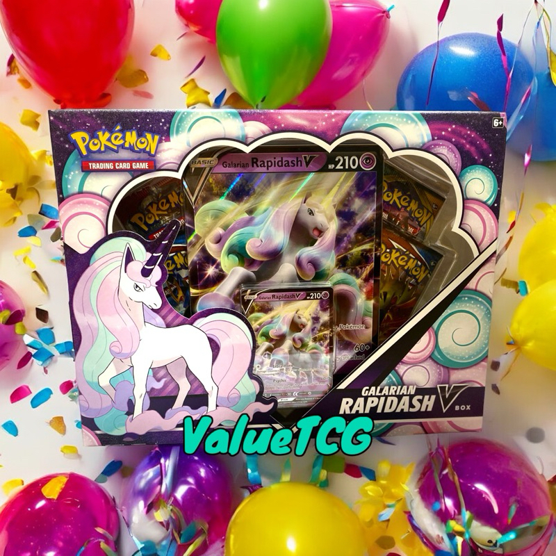 Pokémon TCG English Galarian Rapidash V box | Shopee Singapore