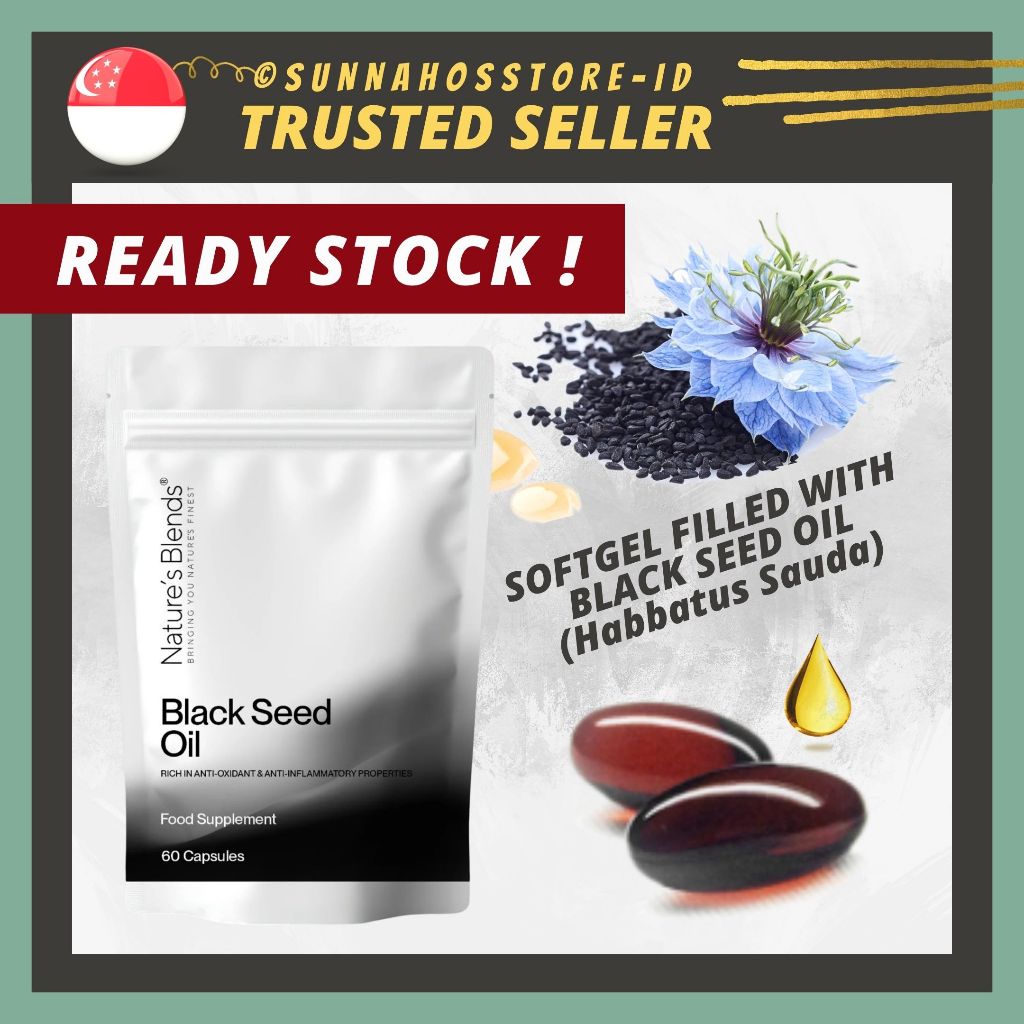 🇸🇬 60 Softgel x 500mg Ethiopia Habbatus Sauda (Black Seeds) Oil ...