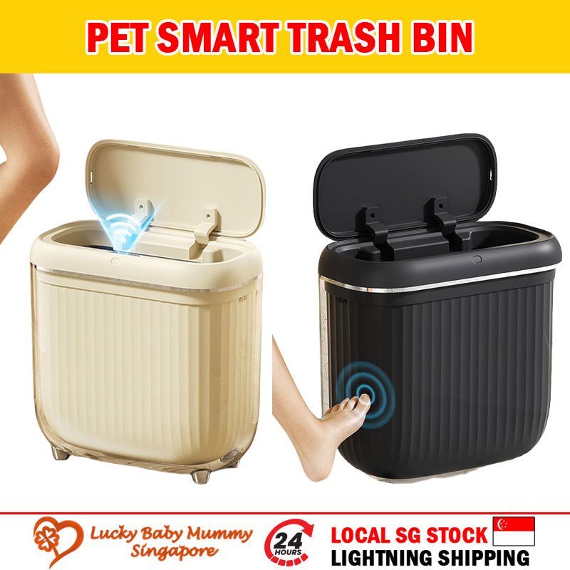Slim Smart Sensor Dustbin with PET Barrel Charging Motion Automatic ...