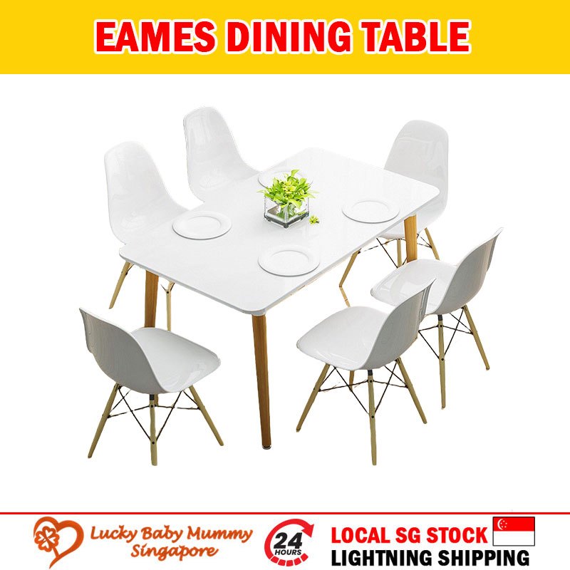 Eames Dining Table Rectangular Square Study Table Office Living ...
