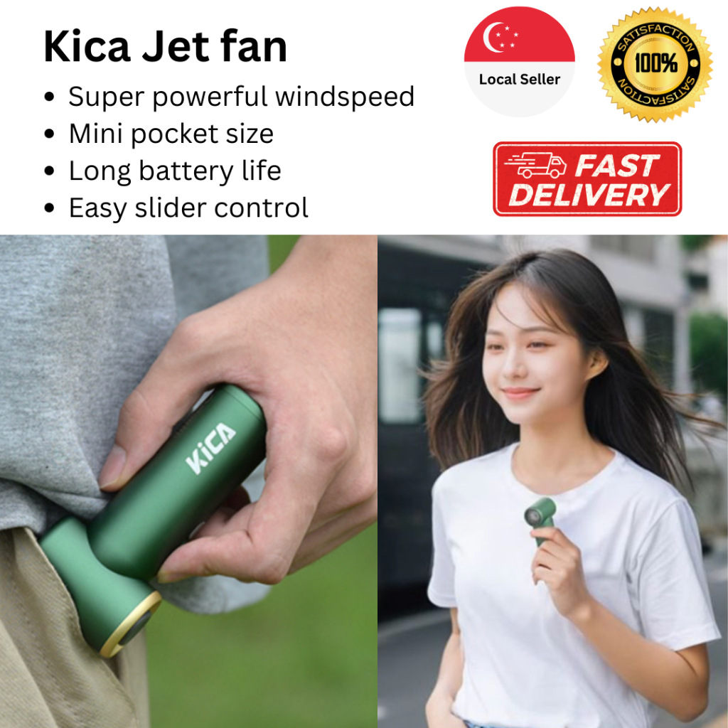 Kica Mini Jet Fan Jet Fan 2 Portable Pocket Size Multi Purpose Blowing ...