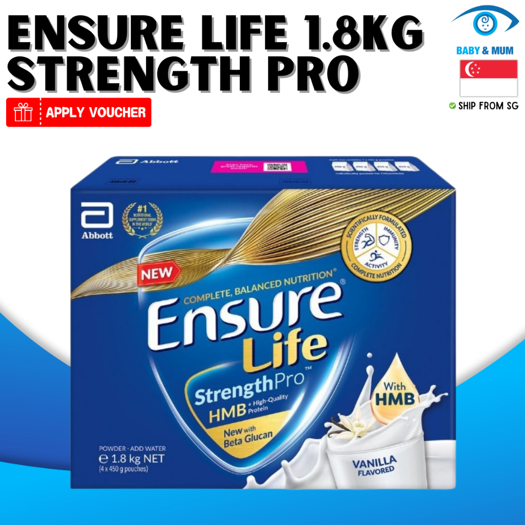 Ensure Life StrengthPro with HMB - Vanilla 1.8kg Value Pack | Same As Supermarket | SG LOCAL ...