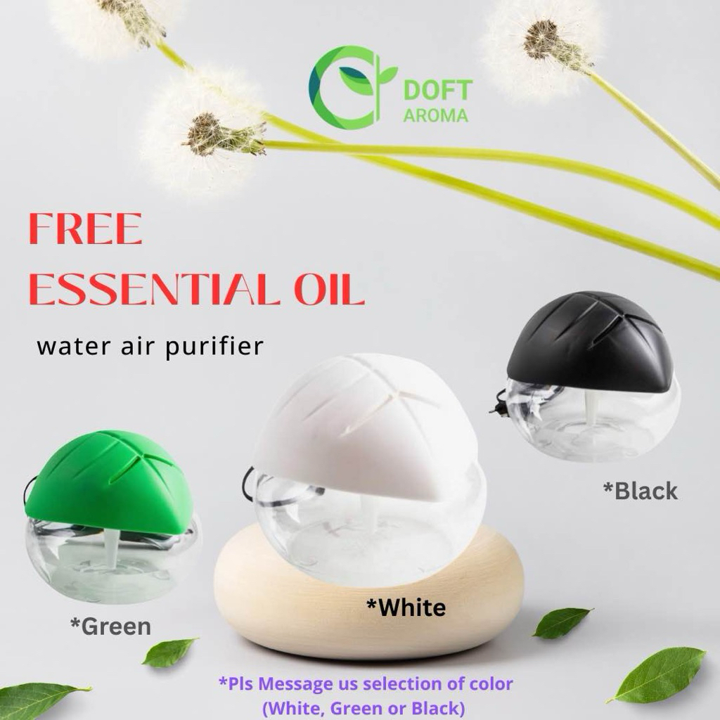 FREE 3x 30ml DOFT Essential Oil + Leaf Air Purifier DOFT Aroma | Shopee ...
