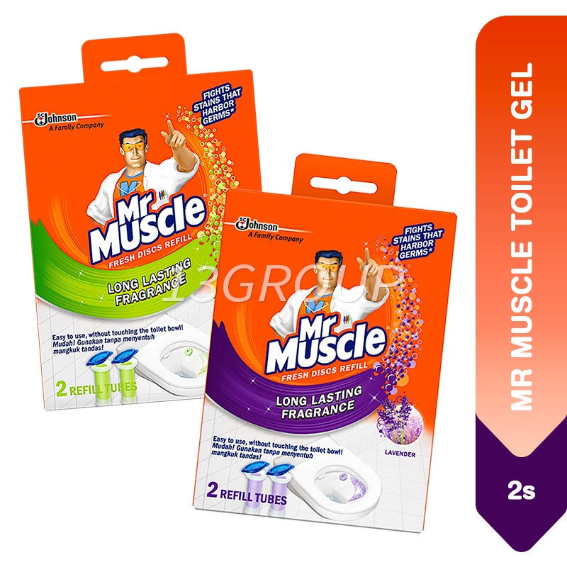 Mr Muscle Toilet Cleaning Gel Fresh Discs Toilet Bowl Cleaner Refill ...