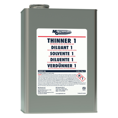 MG Chemicals 4351-4L – Thinner 1, 4L (Electronics Chemical) | Shopee ...