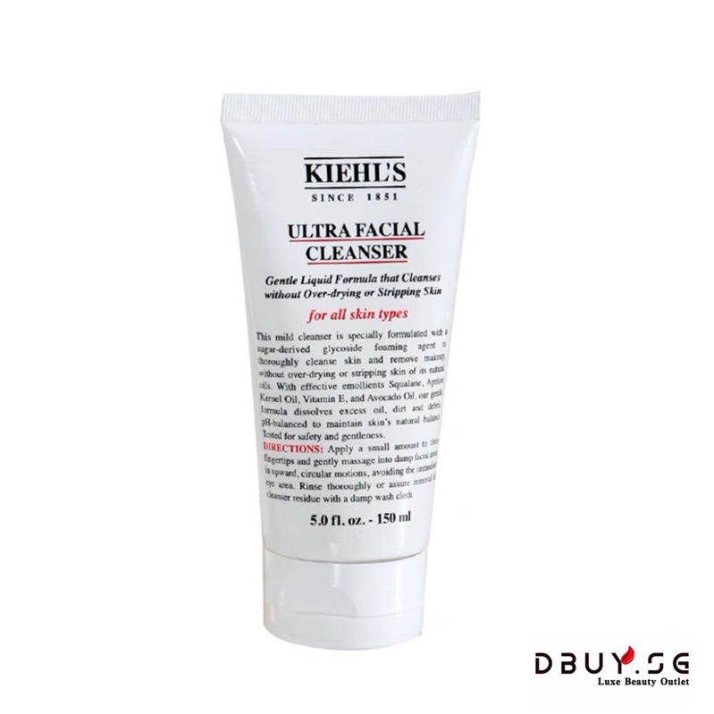 Kiehls Ultra Facial Cleanser Face Wash 150ml Purify Skin Oily
