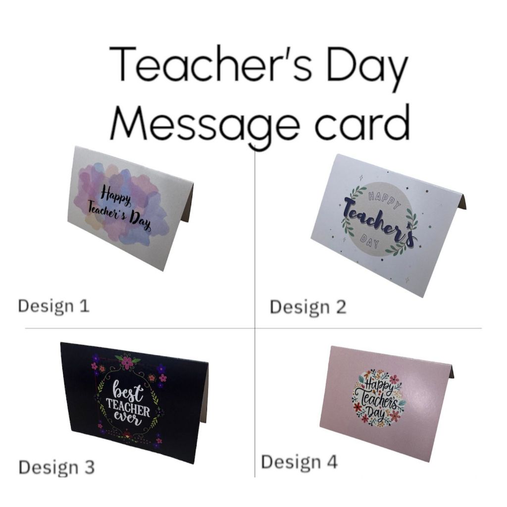Teacher's Day Message Card - Open Flip type | Shopee Singapore