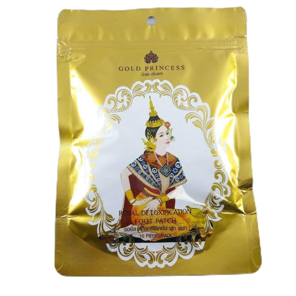 Gold Princess Royal Detoxification Foot Patch (10 Pieces/Pack) | Shopee ...