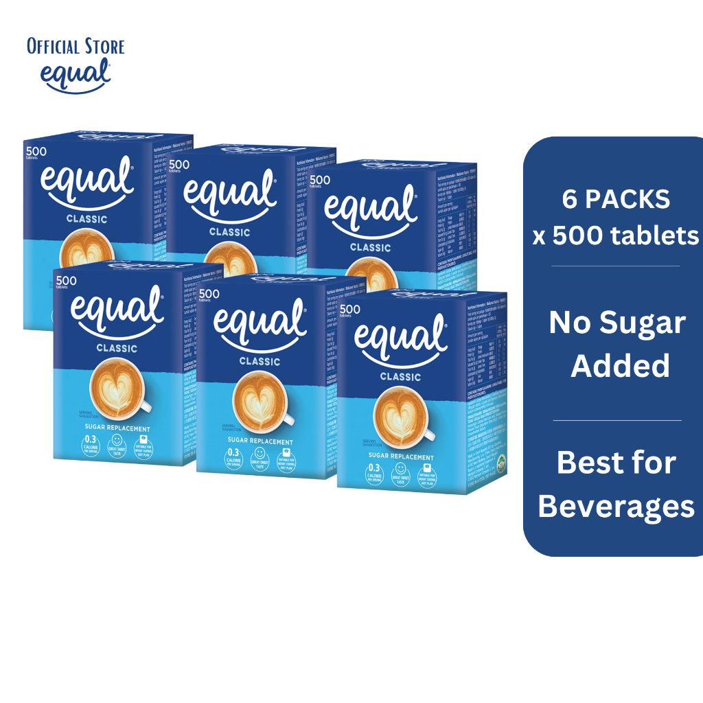 Equal Classic Tablets 500s x 6 | Shopee Singapore