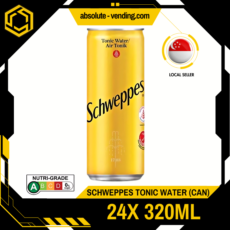SCHWEPPES Tonic Water 320ML X 24 (CAN) | Shopee Singapore
