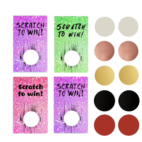 DIY Scratch off Scratch to Win card 20 pieces Reveal hidden message ...