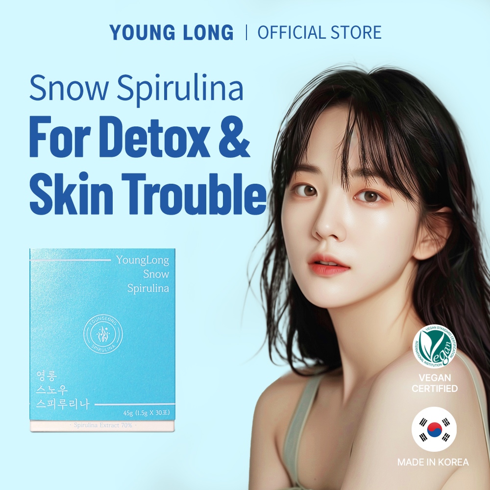 YOUNGLONG] Organic Snow Spirulina | Korean Detox Supplement for Skin ...