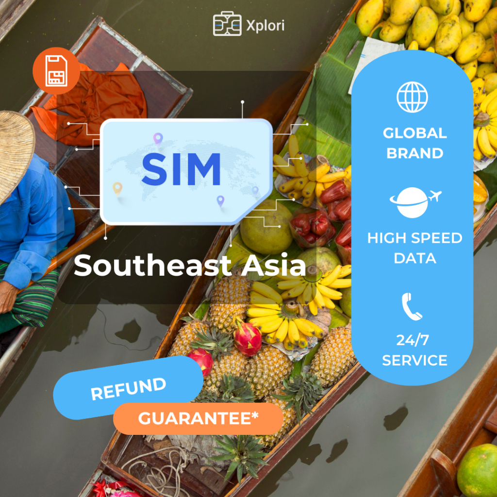 Southeast Asia Travel SIM - High-Speed 4G/5G Unlimited Data (3, 5, 7 ...