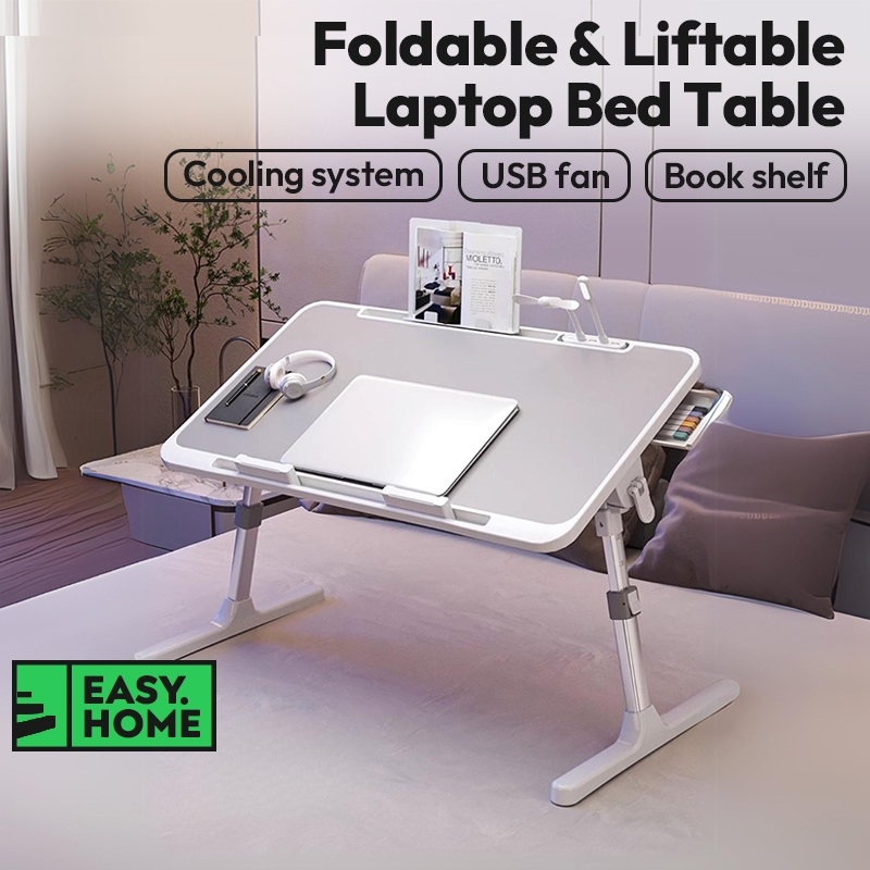 [SG Stock] Foldable Lift Table Anti-Slip Laptop Bed Table Notebook Desk ...