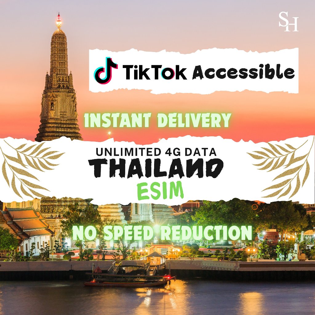 Thailand eSIM | 1 - 30 Days | High Speed | Unlimited Data Top-Up ...