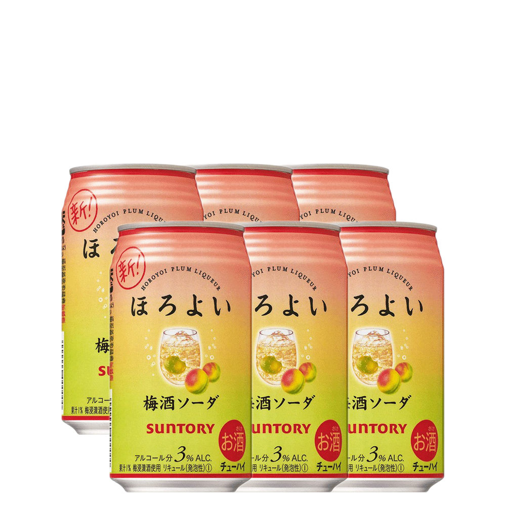 Suntory Horoyoi PACK 6 X 350ml [Plum Liquor -White Grape Shochu ...