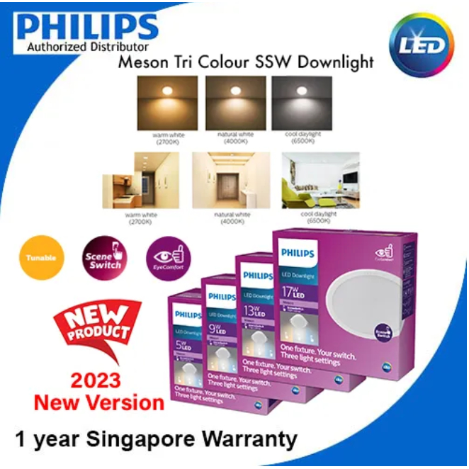 Philips Meson SSW Downlight Tri Colour / Tunable / Switch Scene / 3 ...