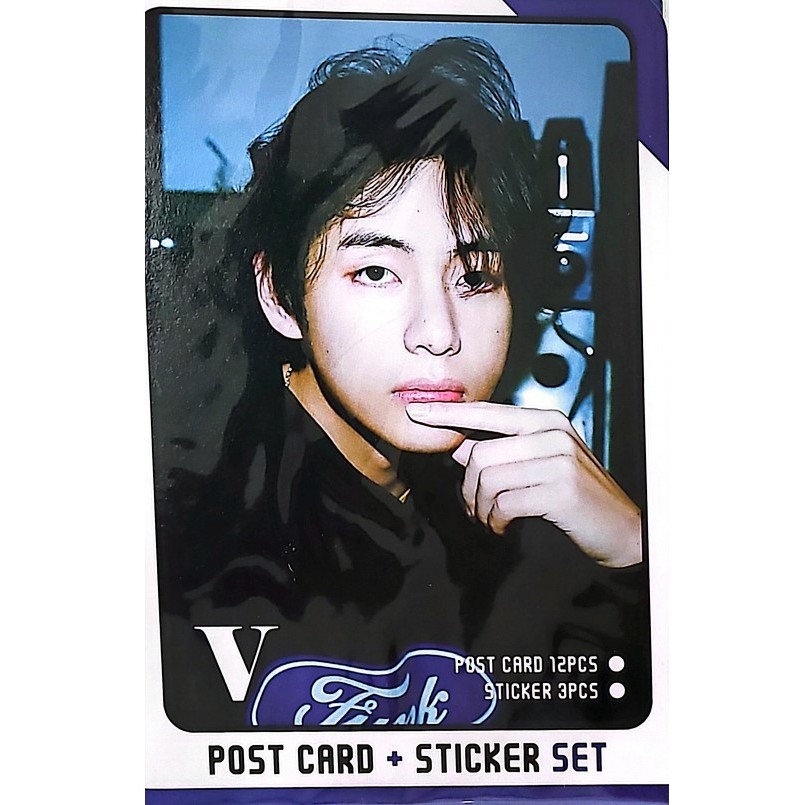 BTS V [Post Card 12P/ Sticker 3P Set] K-POP | Shopee Singapore