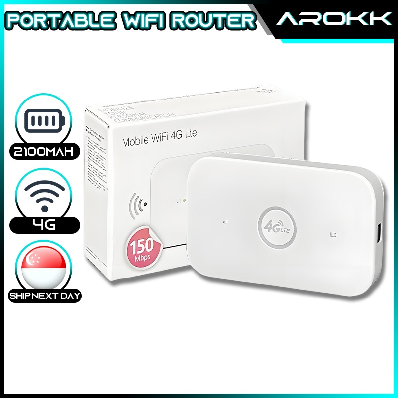 SG丨4G Portable WiFi Router Car Router Sim Card LTE Mobile WIFI Wireless ...