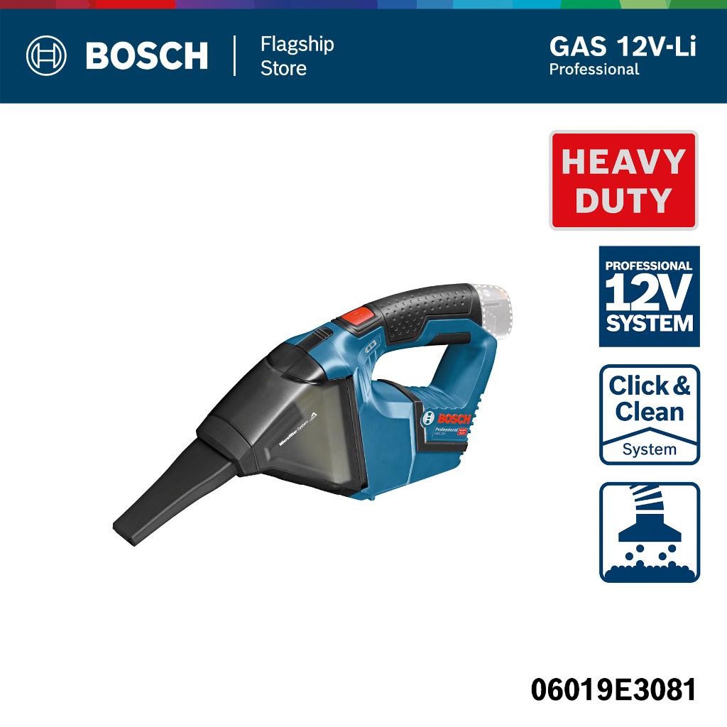 BOSCH GAS 12V-LI Cordless Vacuum Cleaner | Shopee Singapore