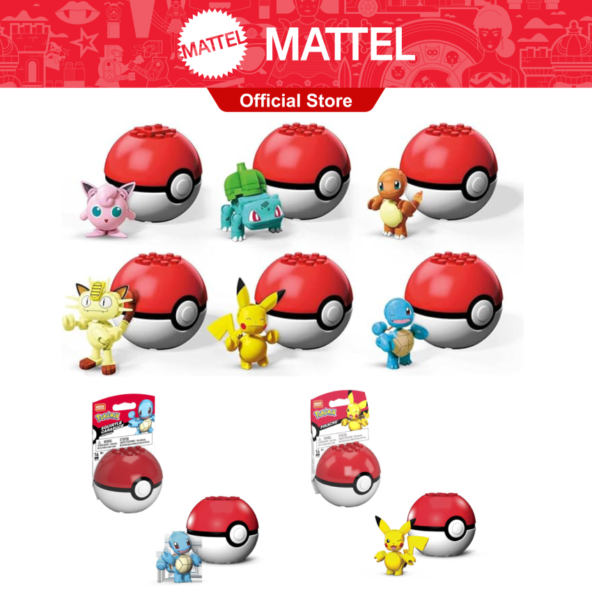 MEGA Pokémon Poké Ball Building Toy Kits With Action Figure For Kids ...