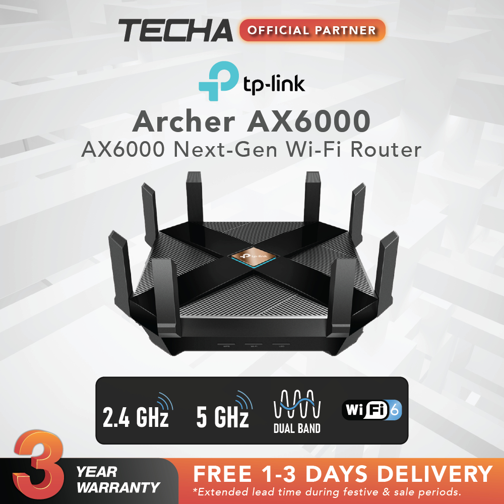 TP-Link Archer AX6000 | Dual-Band Gigabit Wi-Fi 6 Router | Shopee Singapore