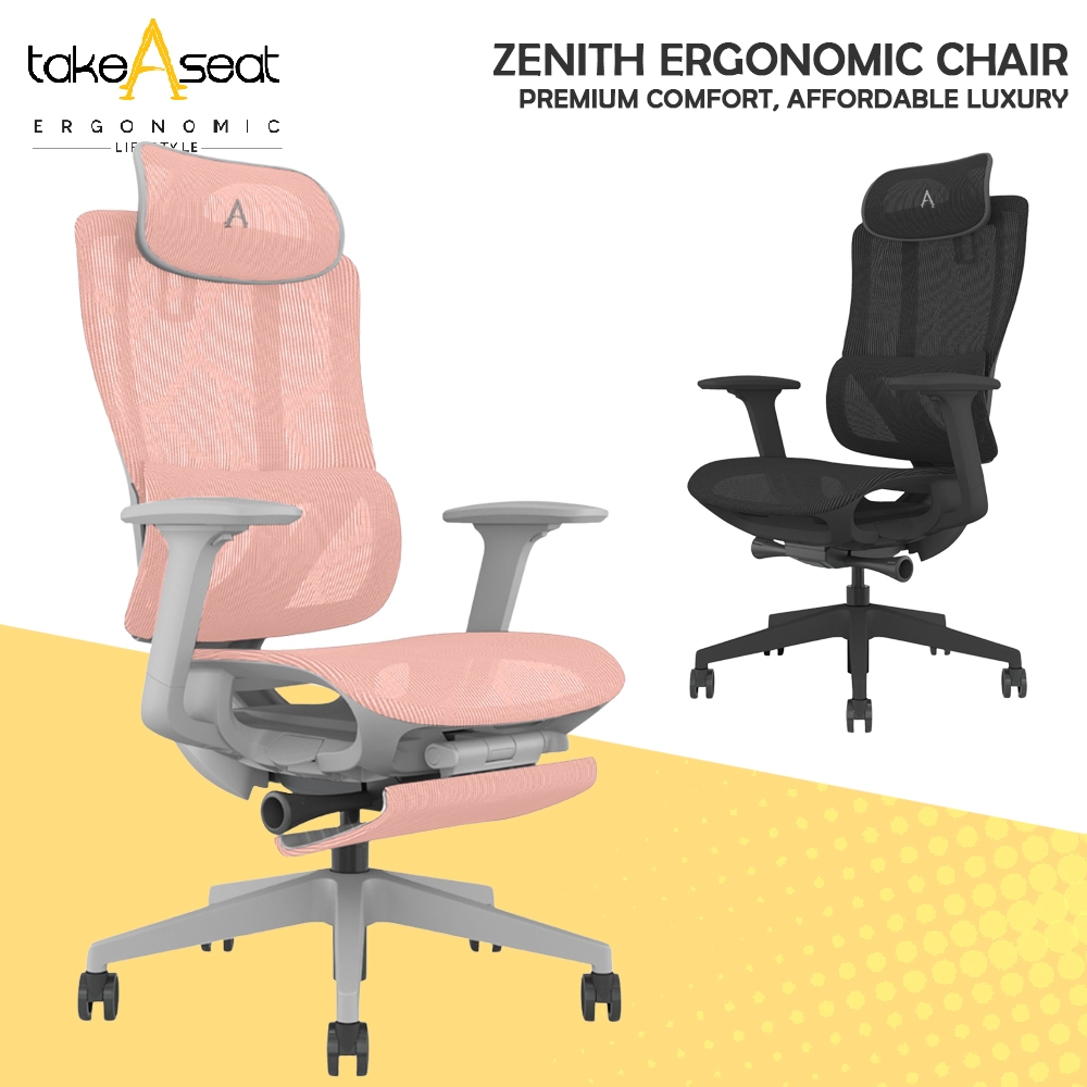 Zenith Ergonomic Office Chair ★ Home Office Chair ★ Comfortable Lumbar ...