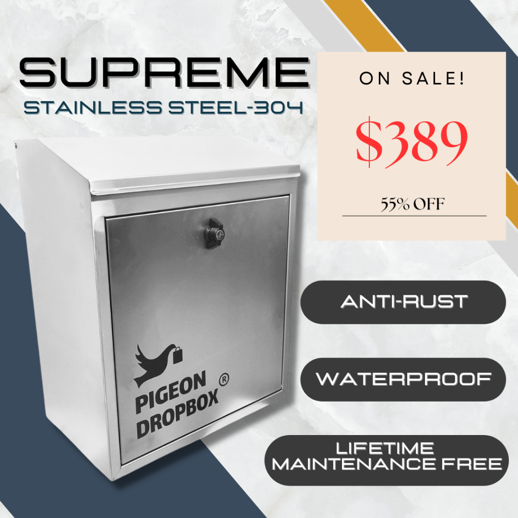 (SG SOLE DISTRIBUTOR) PIGEON DROPBOX® - Supreme Stainless Steel-304 ...