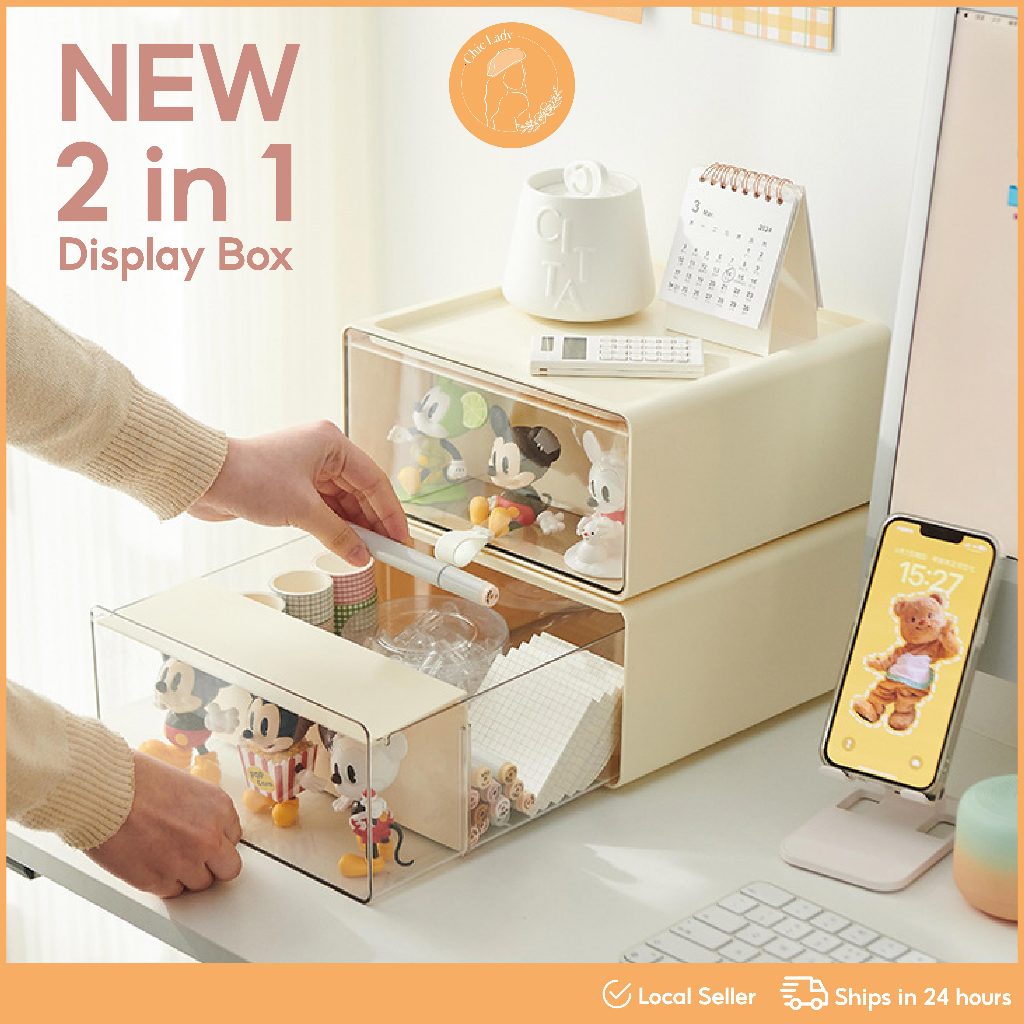 Desktop Organiser Popmart Display Blind Box Cabinet Case Stackable ...