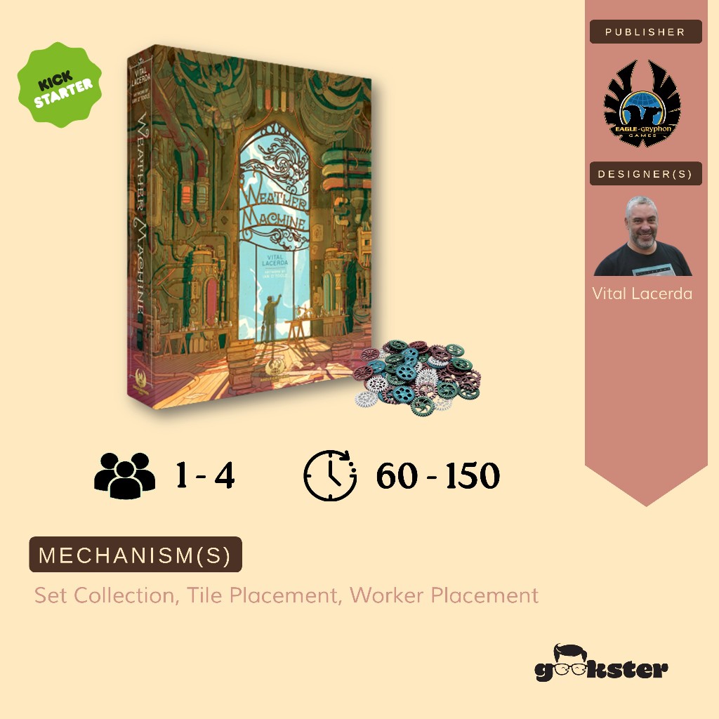 Weather Machine Board Game with Solo Mode and Metal Machine Parts [KS ...