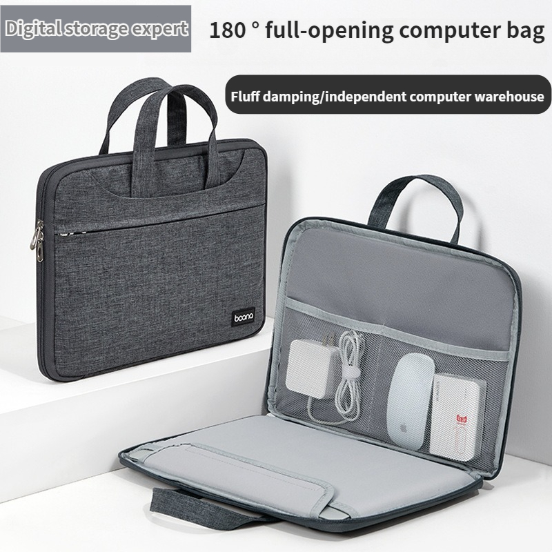 🔥 IN SG 🔥Large capacity laptop storage bag with plush inner lining ...