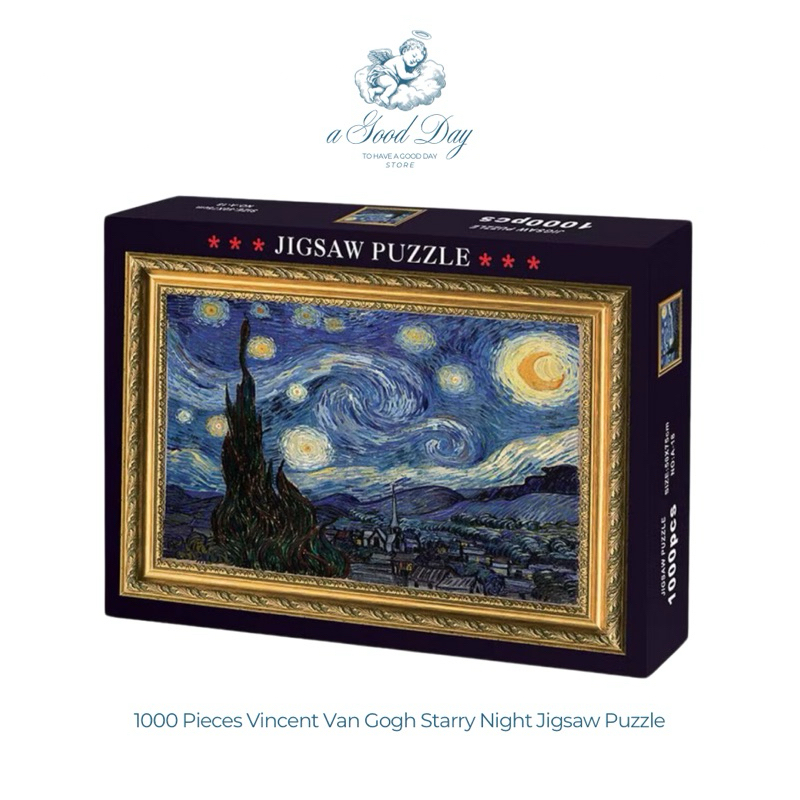 1000 pieces Vincent Van Gogh Starry Night Jigsaw Puzzle for Adult and ...