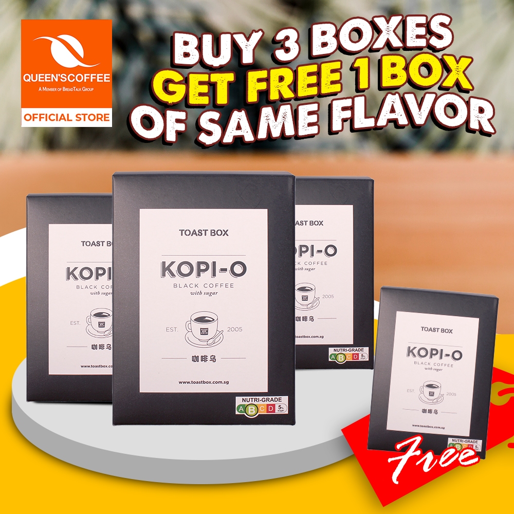 [Toast Box] [Price☝️Soon]3 Boxes+1 Free Toast Box Kopi O Black Coffee ...