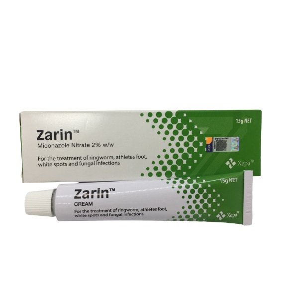 Zarin cream 15g for fungal infection 咪康唑, 霉康唑 | Shopee Singapore