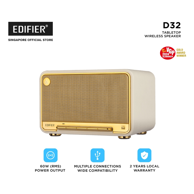 Edifier D32 Tabletop Bluetooth Wireless Speakers 60W | Shopee Singapore