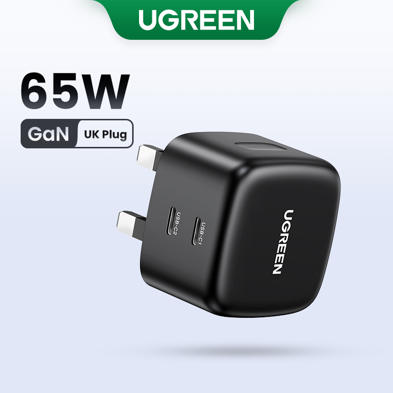 UGREEN 65W Charger / GaN USB C Type C / Dual Two (2) Ports Fast ...
