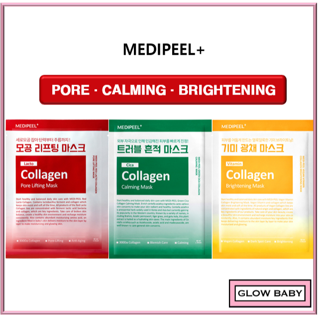 [MEDIPEEL] Face Collagen Mask Pack｜Pore Lifting / Cooling Calming ...
