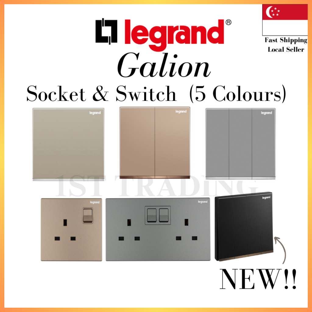 Legrand Galion Switch & Socket READY STOCK [ White, Dark Silver ...