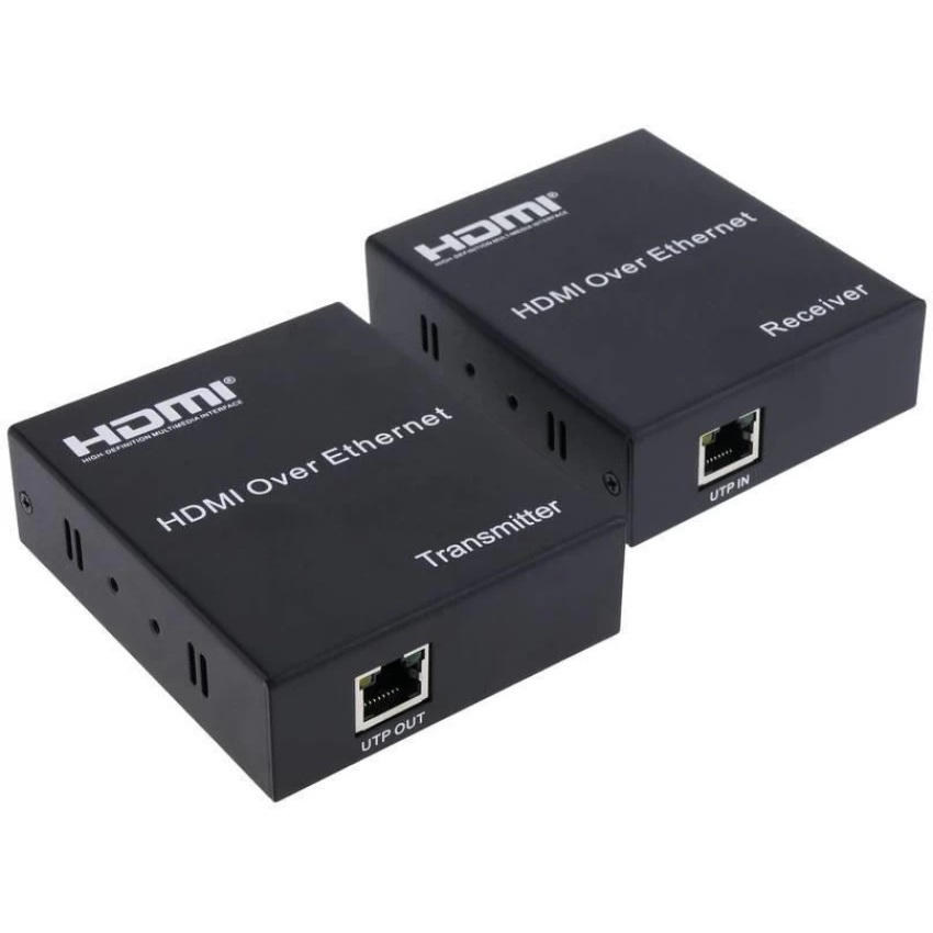 HDMI EXTENDER 60M 120m (120m Support IR) Over Cat6/Cat5e Cable | Shopee ...