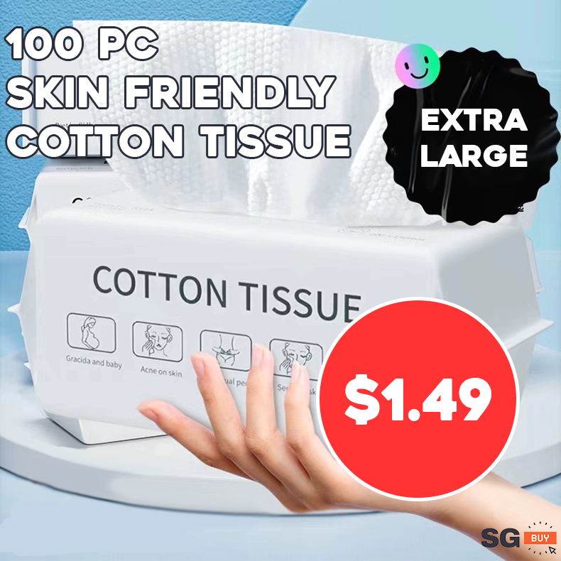 100pcs Disposable Face Towel Cotton Tissue Makeup Wipes Facial Cleanser ...