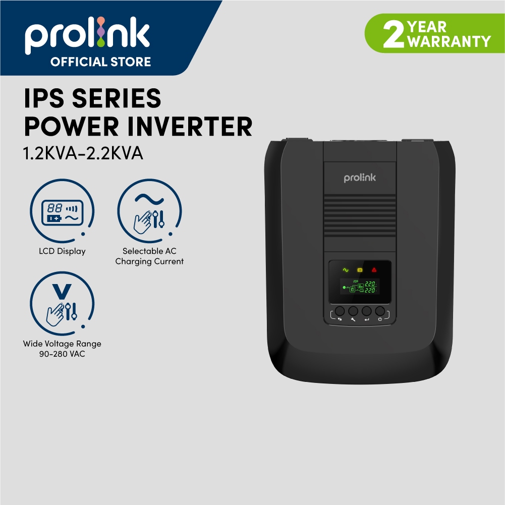[IPS Inverter] Prolink 1200VA - 2200VA | 1000W - 1800W Simulated ...