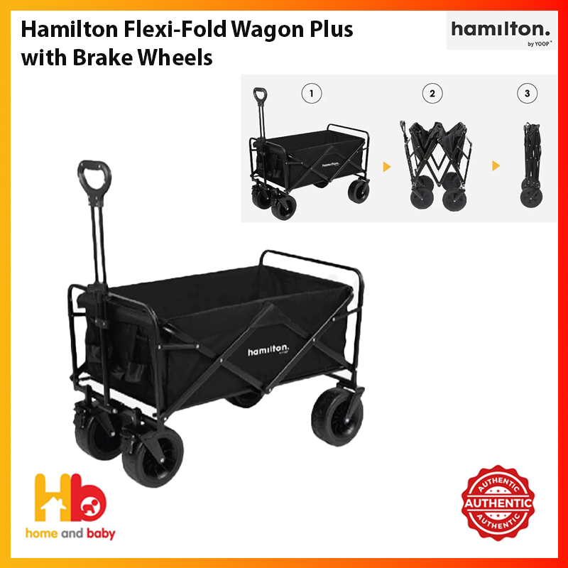 Hamilton Flexi-Fold Wagon Plus with Brake Wheels | Shopee Singapore