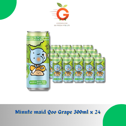 [GreenshineSg] Minute Maid Qoo Grape 300 x 12 | 300 x 24 | Shopee Singapore
