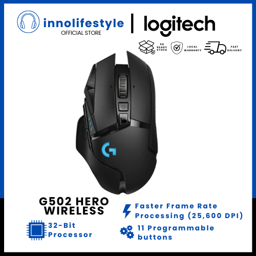 LOGITECH G502 HERO LIGHTSPEED WIRELESS RGB MOUSE (2Y WARRANTY) | Shopee ...