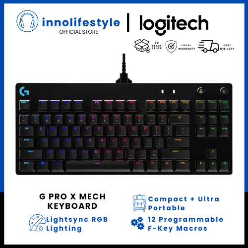 LOGITECH G PRO X MECH RGB KEYBOARD (2Y WARRANTY) | Shopee Singapore