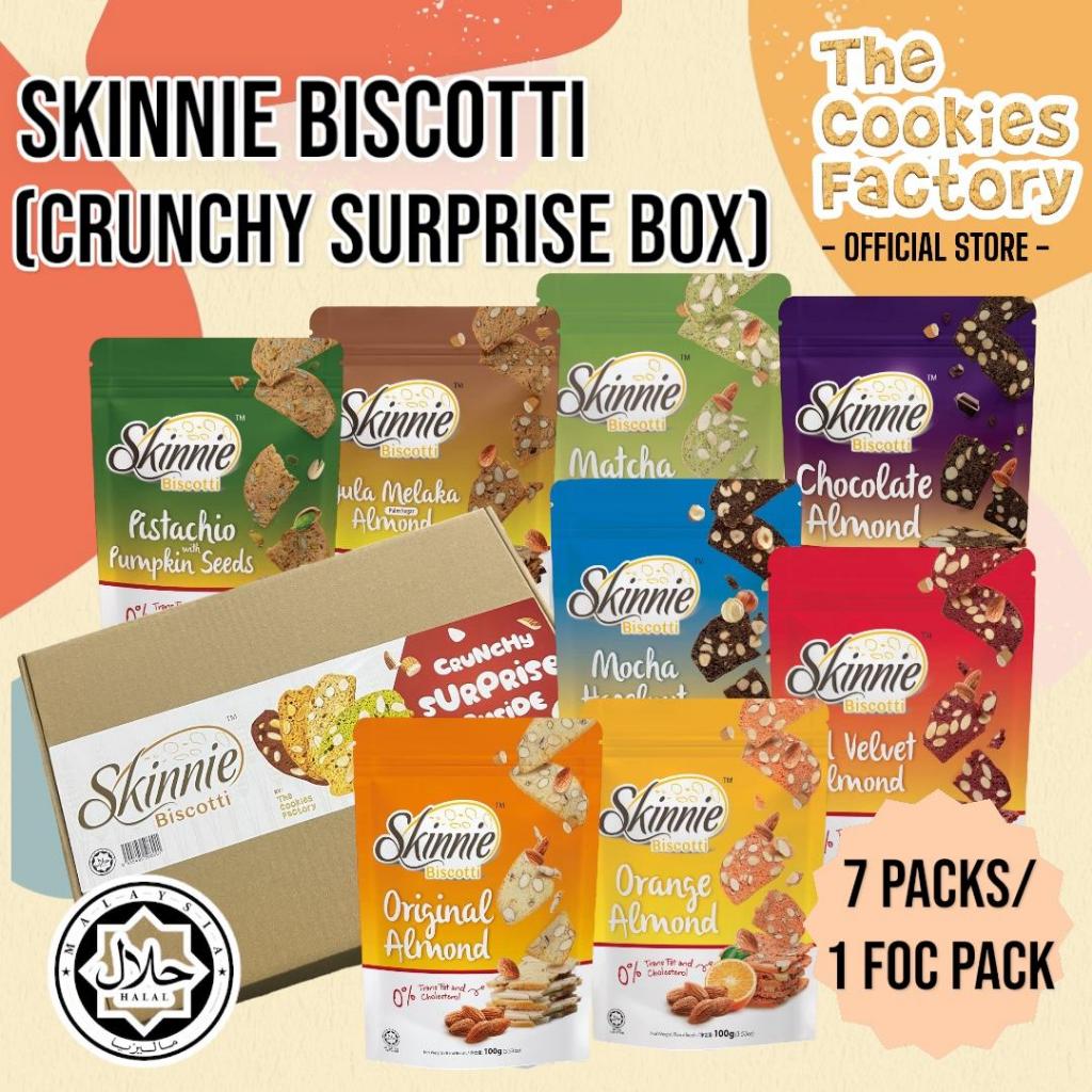 SKINNIE Biscotti (Red Label): Crunchy Surprise Variety Box (100G/Pack x ...