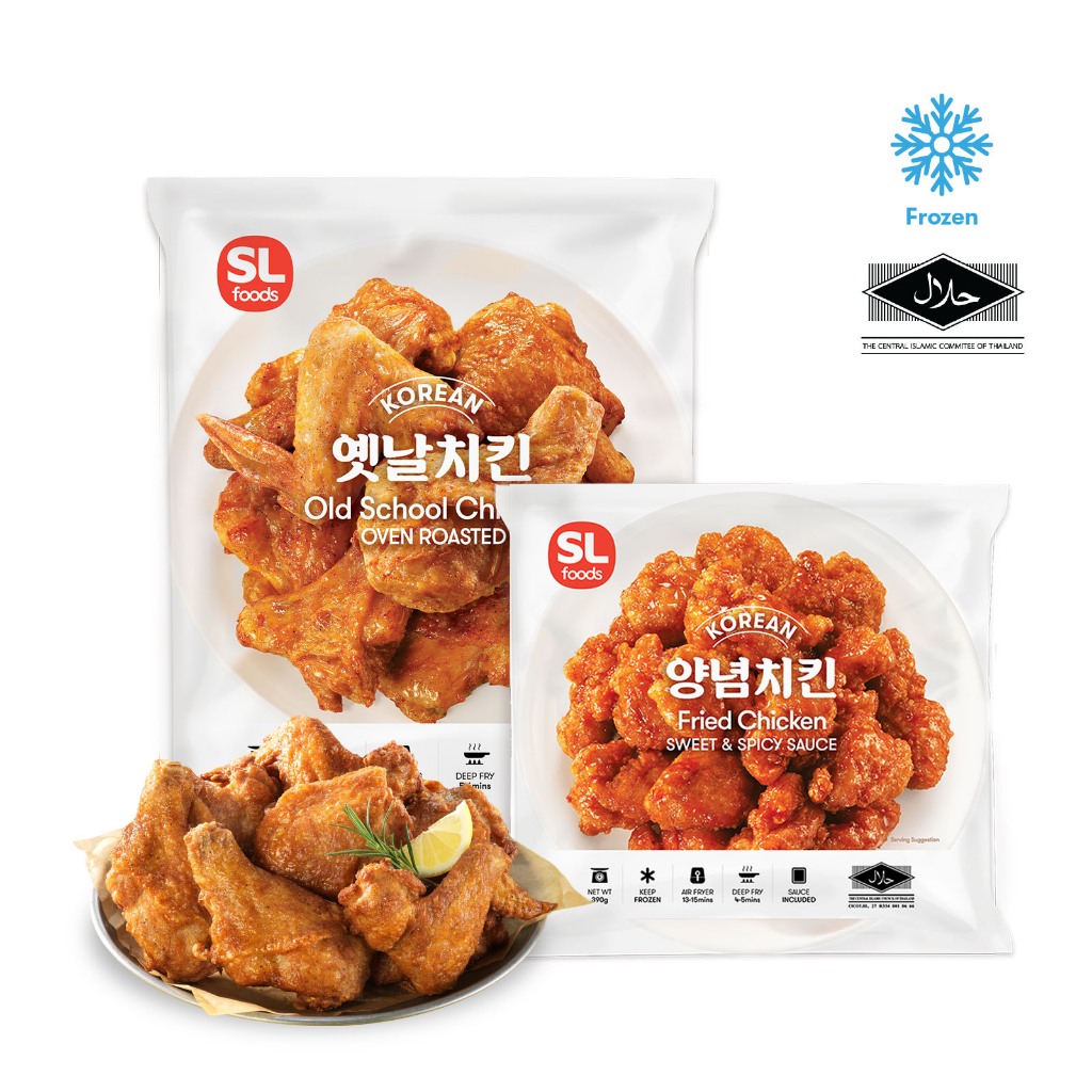 [SL Foods] HALAL Korean Fried Chicken (Oven Roasted 650g/ Sweet & Spicy ...