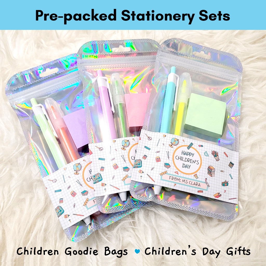 Pre-packed Children Goodie Bags Stationeries for Children's Day Gift ...