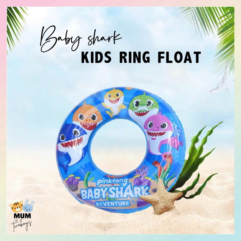 [SG] Baby shark swimming float inflatable ring float children pinkfong ...