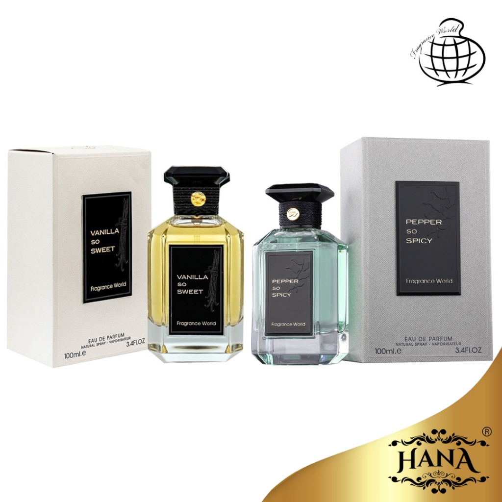 Vanilla So Sweet / Pepper So Spicy 100ml EDP by Fragrance World ...